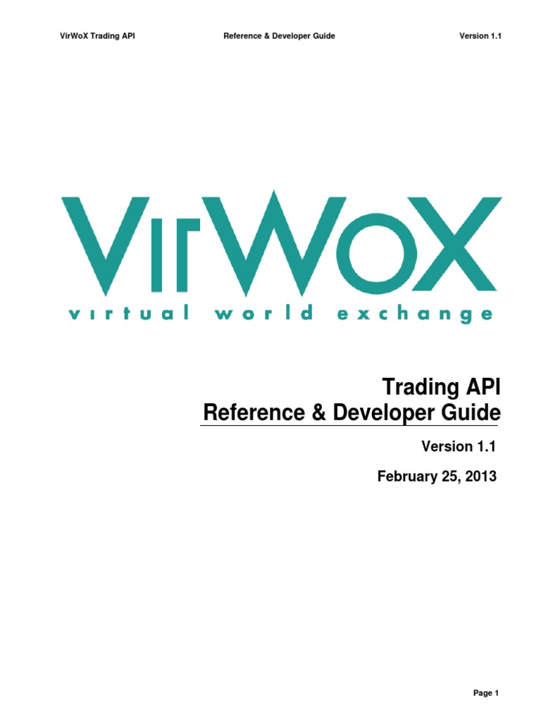 Trading API Reference & Developer Guide: February 25, 2013 | PDF | Json | Hypertext Transfer ...