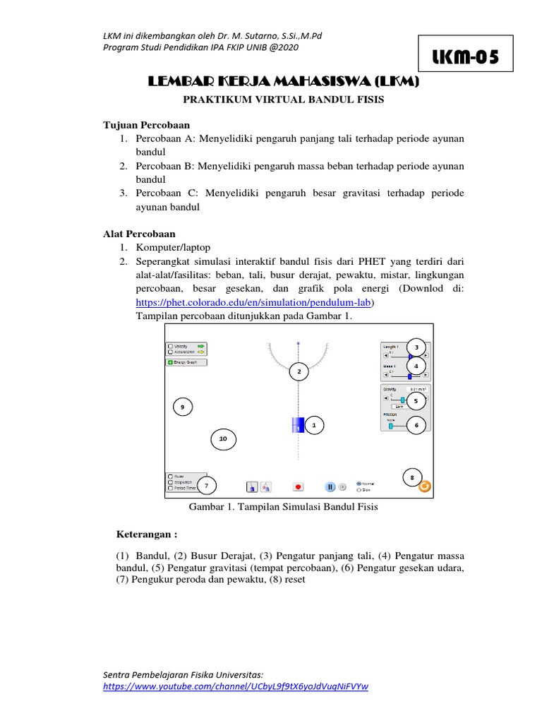 LKM 5 - Bandul Fisis | PDF