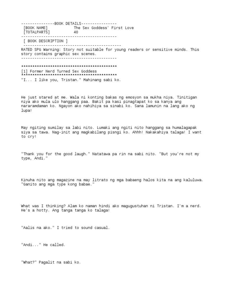Spg The Sex Goddess First Love Pdf