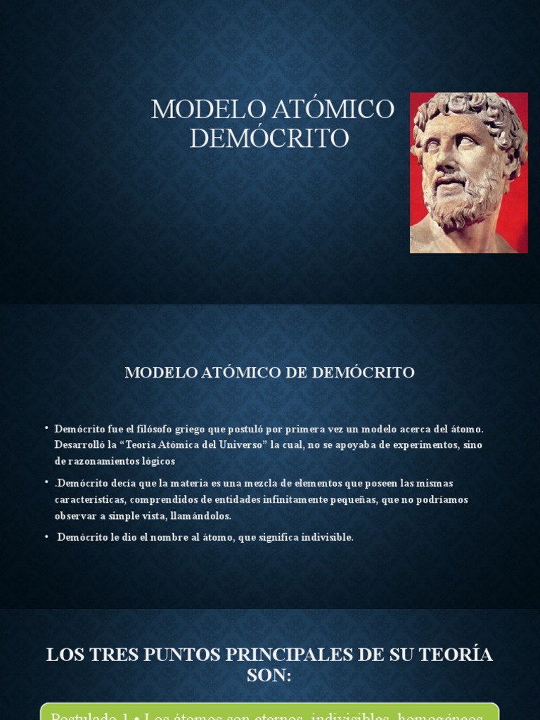Modelo Atómico Demócrito | PDF