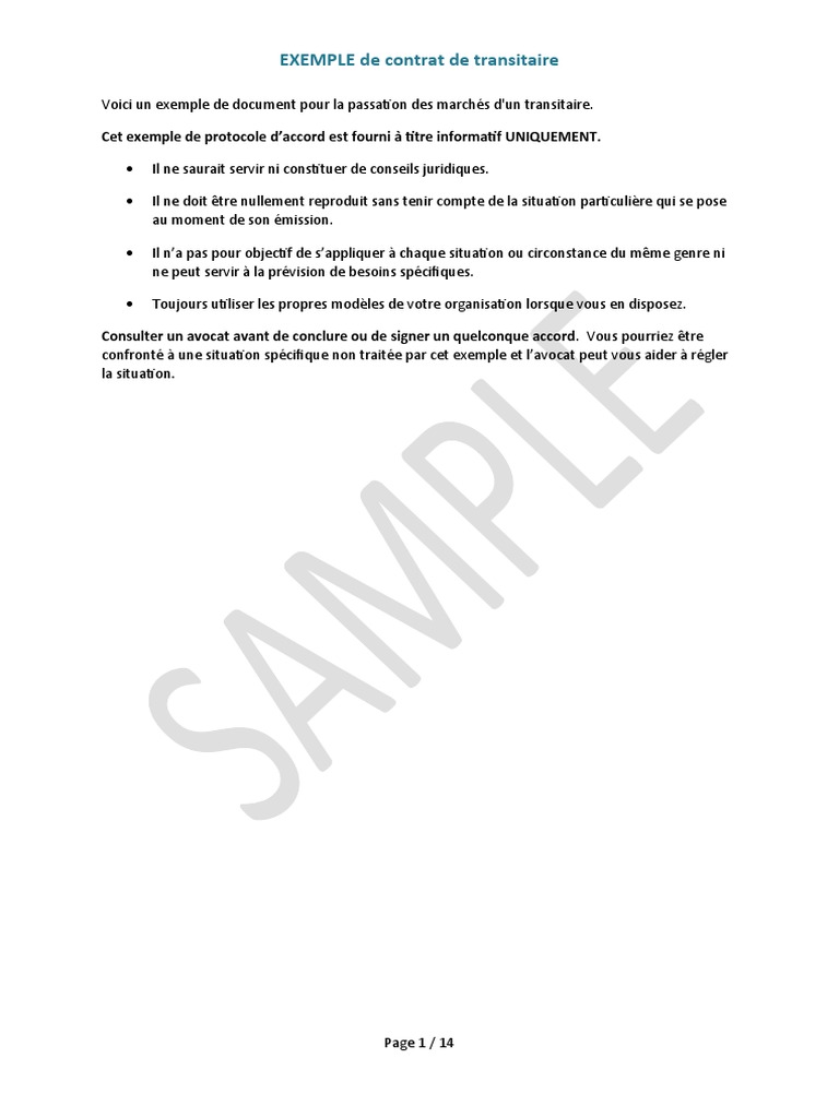 1.4.4.b EXEMPLE de Contrat de Transitaire | PDF | Facture | Arbitrage