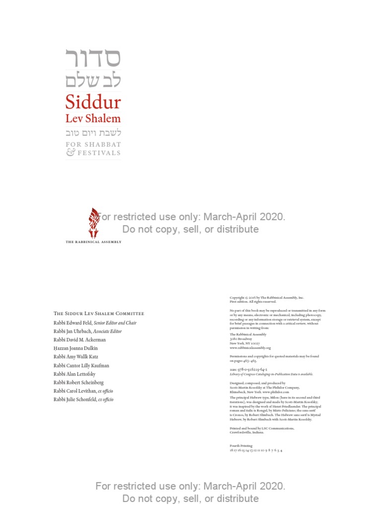 Kabbalat Shabbat and Maariv SIDDUR LEV SHALEM 2 | PDF | Names Of God In ...