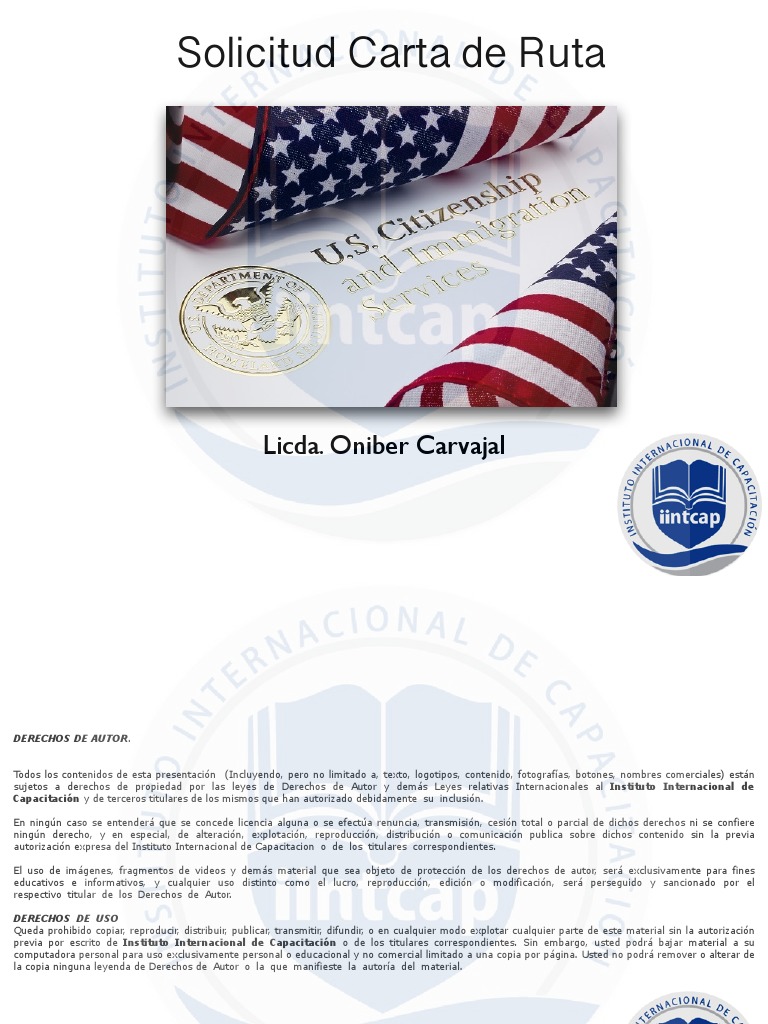 PDF Preentacion Carta de Ruta | PDF | Derechos de autor