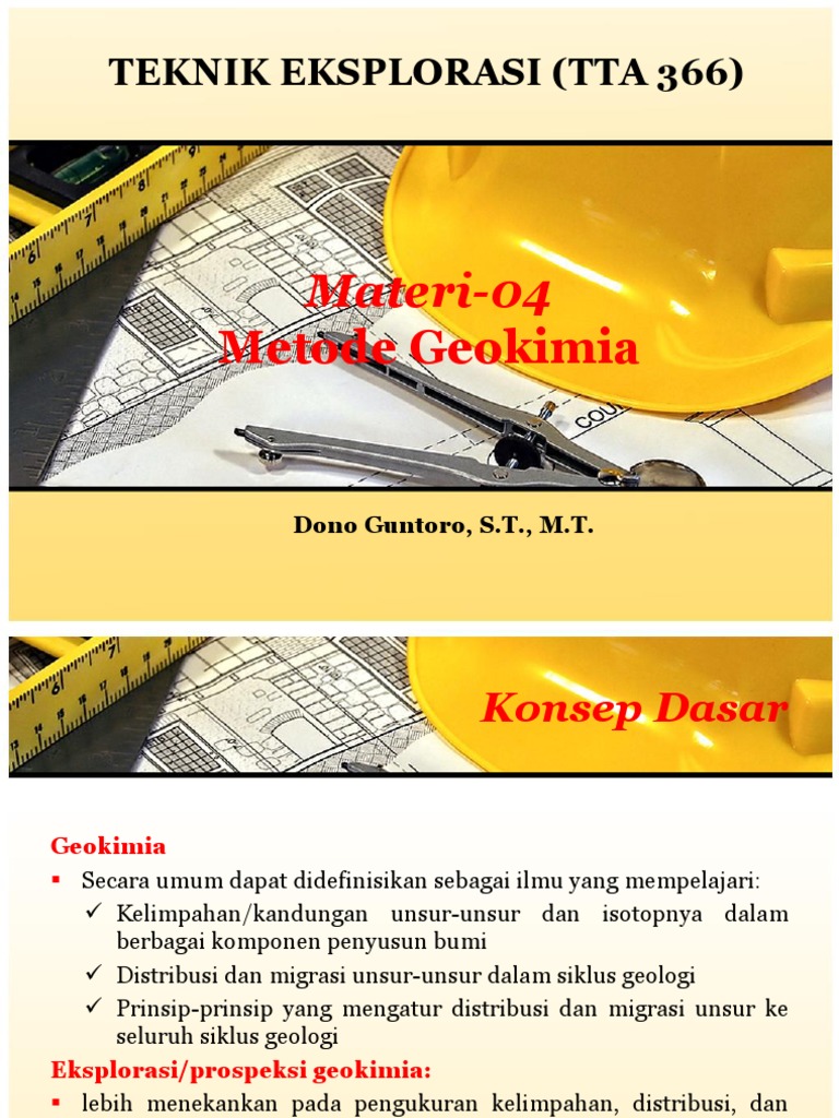 Materi 04 Metode Geokimia | PDF