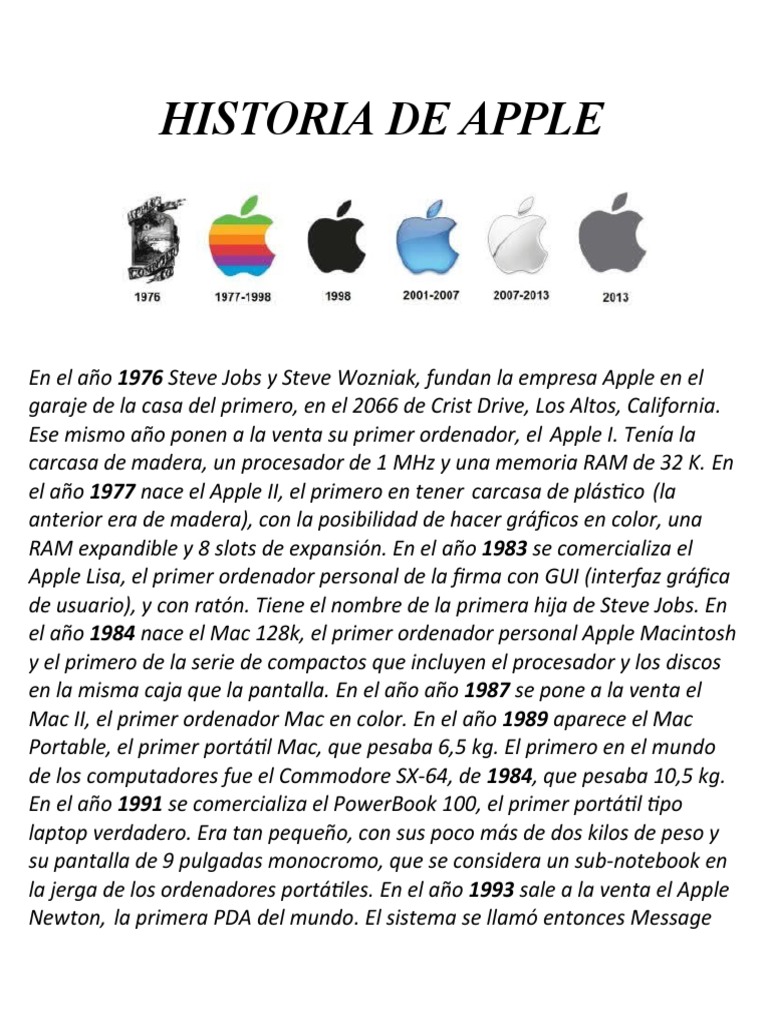 Historia de Apple | PDF | Mac OS | Macintosh