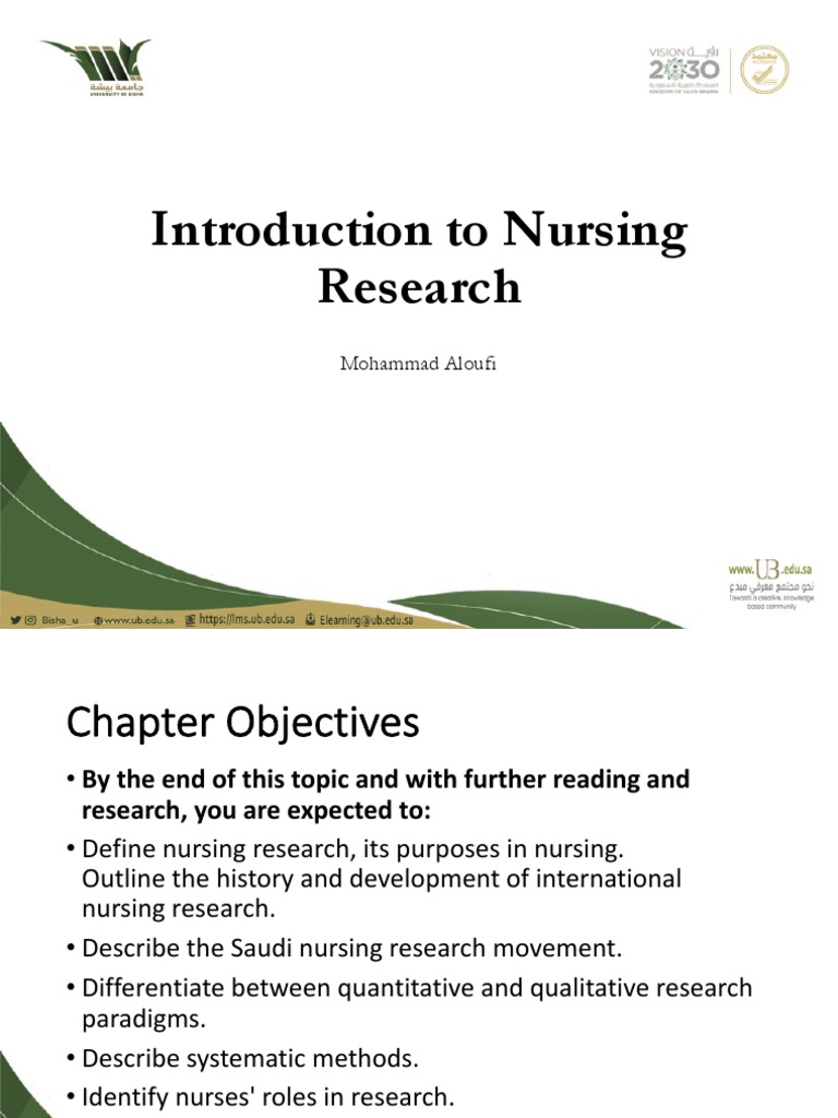 Introduction To Nursing Research | PDF | Nursing | Qualitative Research