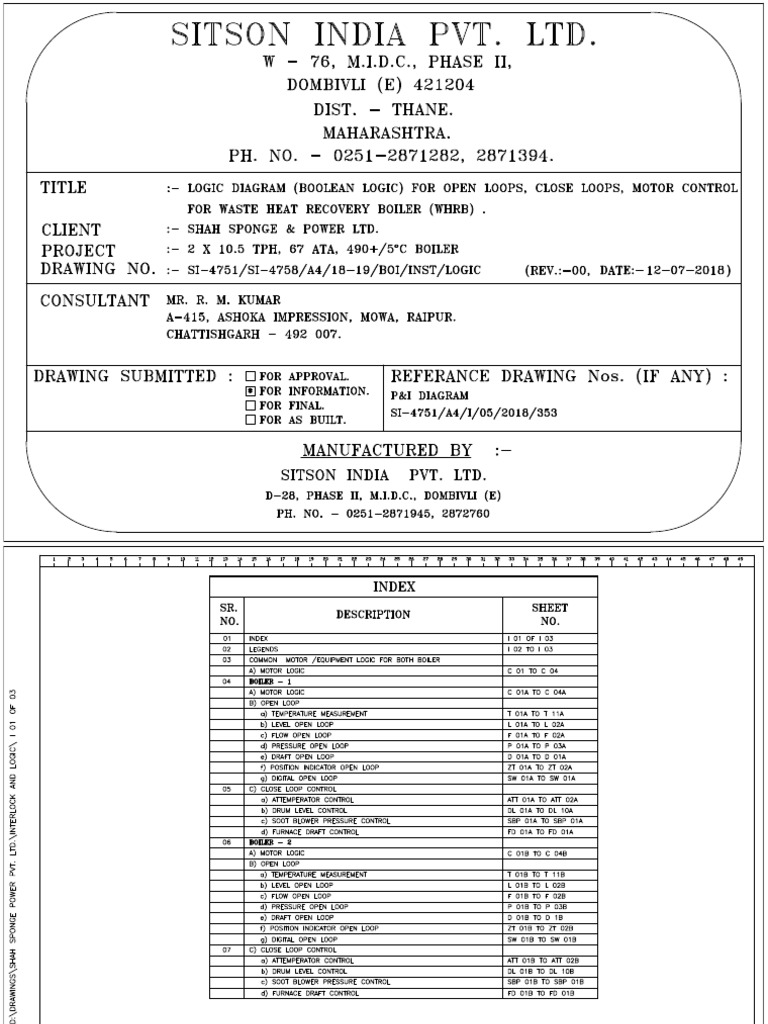 Boolean Logic For Boiler Control | PDF