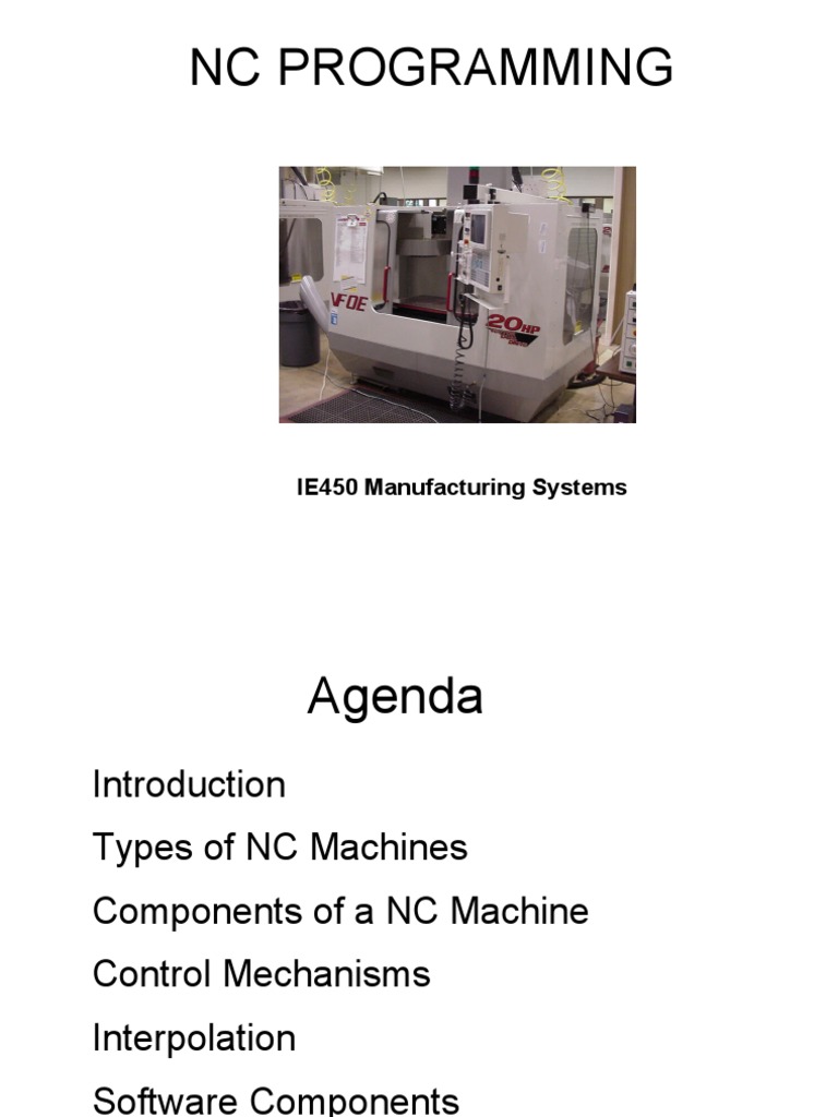 NC Programming | PDF | Numerical Control | Machines