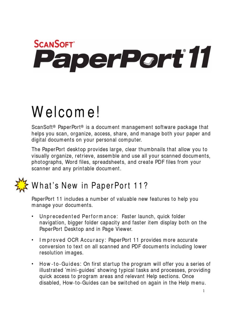 Paper Port 4 | PDF | Image Scanner | Software