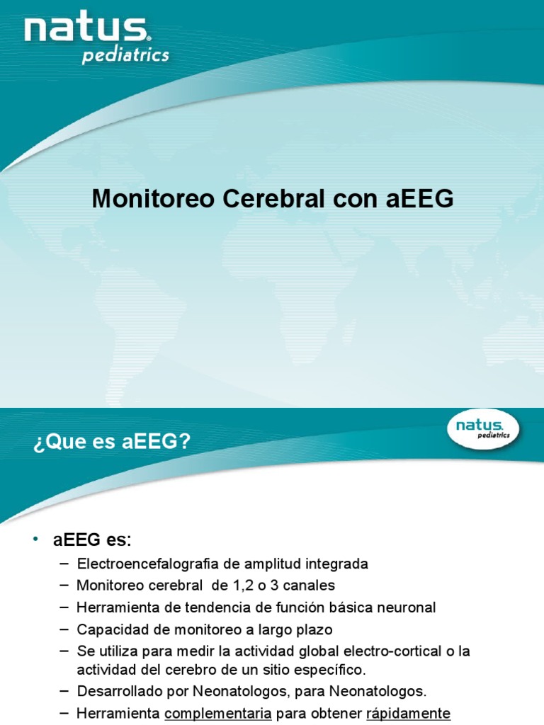 PRESENTATION aEEG SPANISH | PDF | Epilepsia | Dormir