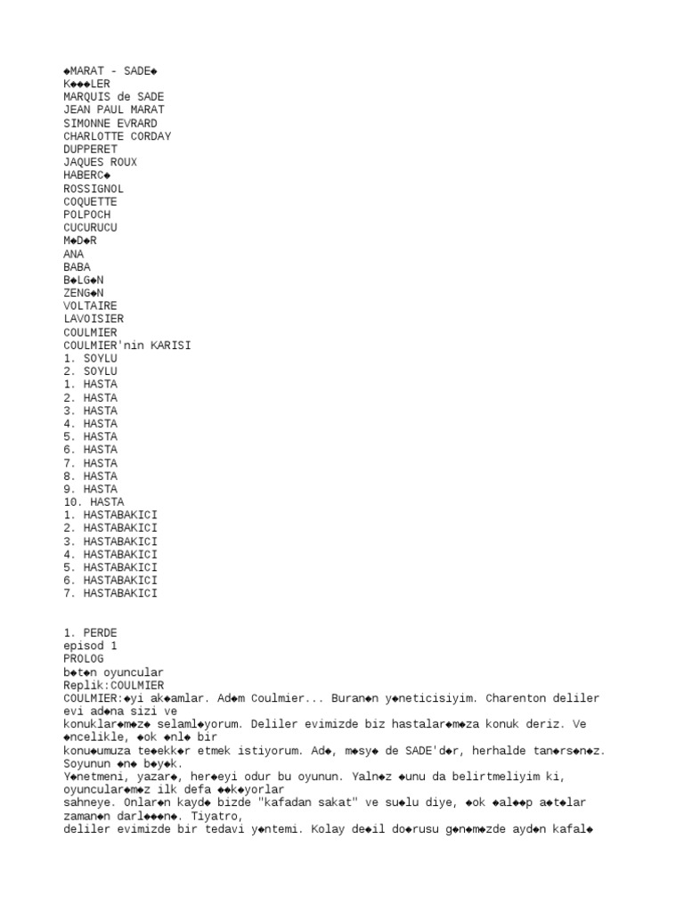 Peter Weiss - Marat - Sade | PDF