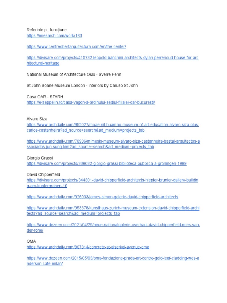 Architectural Reference Buildings | PDF | Arts Awards | Architect