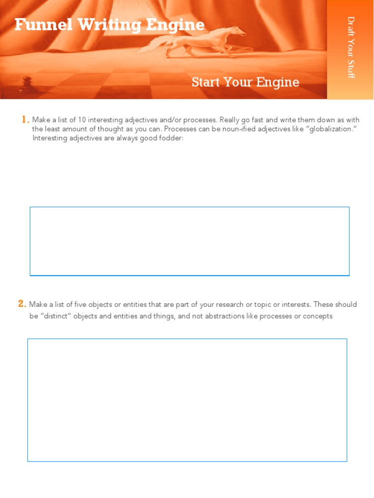 Funnel Writing Worksheet | PDF