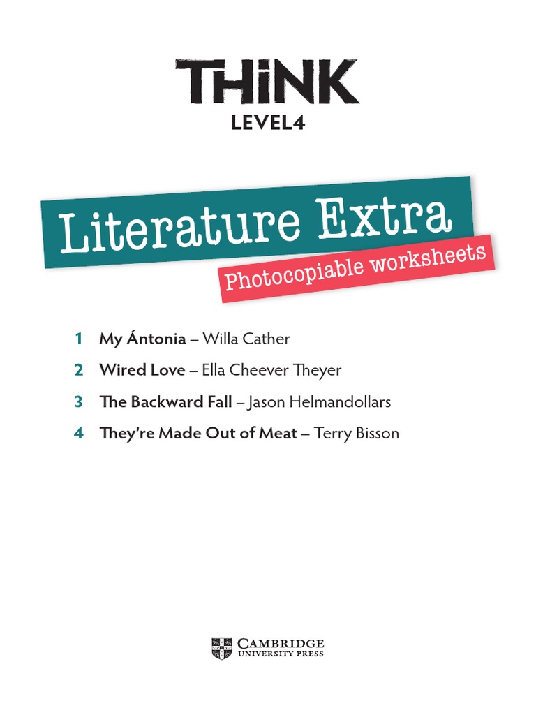 Think Level 4 Literature Extra | PDF