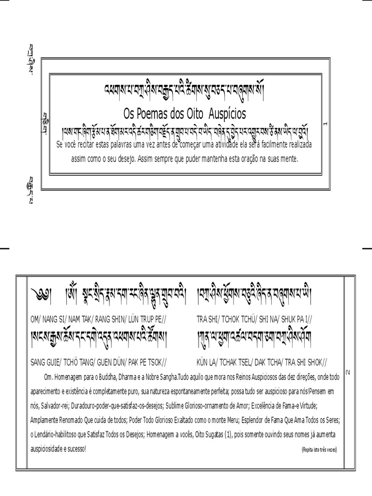 Oito Auspicios | PDF