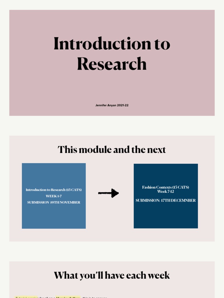 Introduction To Research - Lecture 1 - Research Methods and Methodology ...