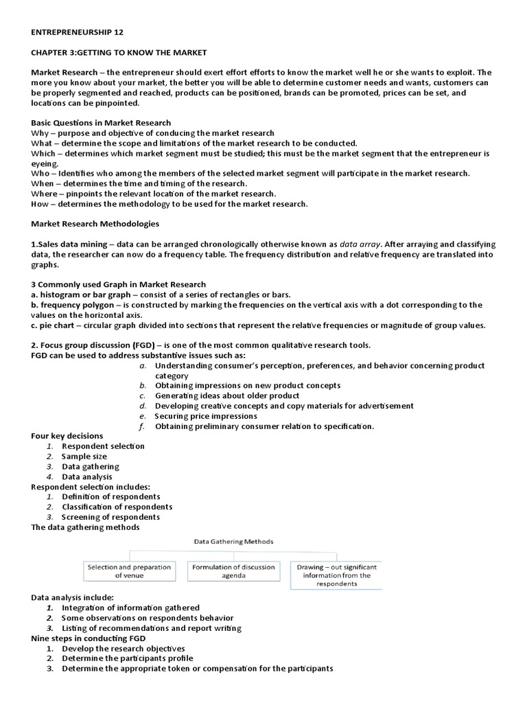 Chapter 3 Knowing The Market | PDF | Sampling (Statistics) | Survey ...