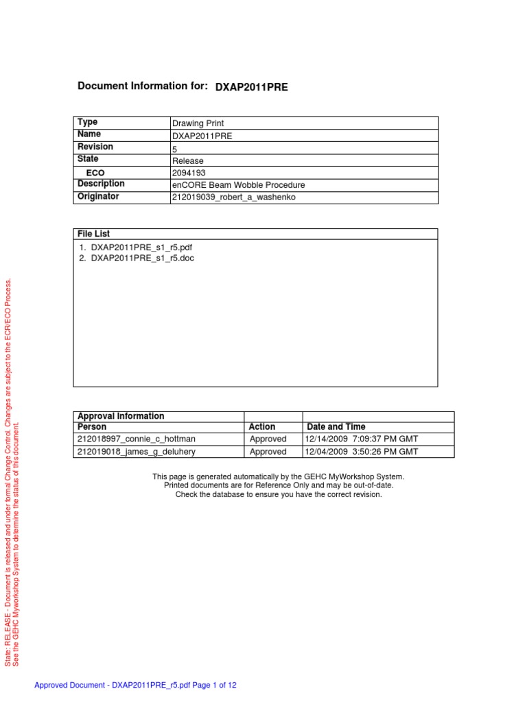 enCORE Centerline Offset Procedure DPN DXAP2010PRE | PDF | Science ...