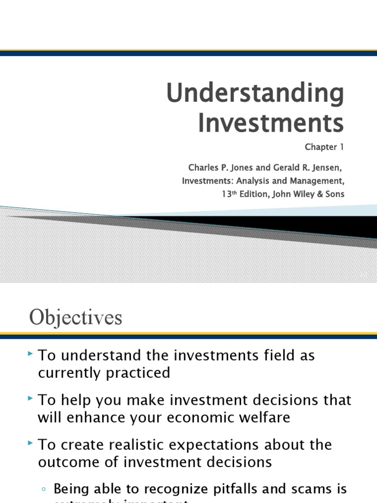 Ch01 Understanding Investments & Ch02 Investment Alternatives | PDF ...