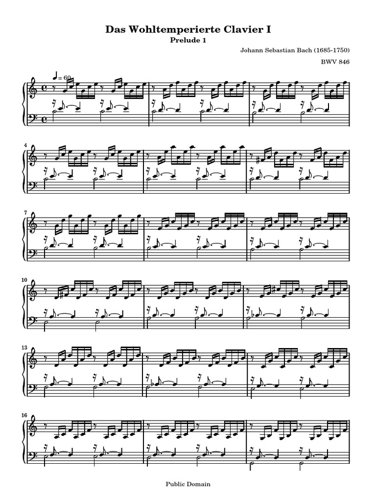 Preludio #1 Bach | PDF