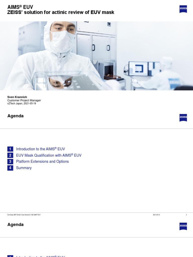 ZEISS Solution For Actinic Review of EUV Mask | PDF | Photolithography ...