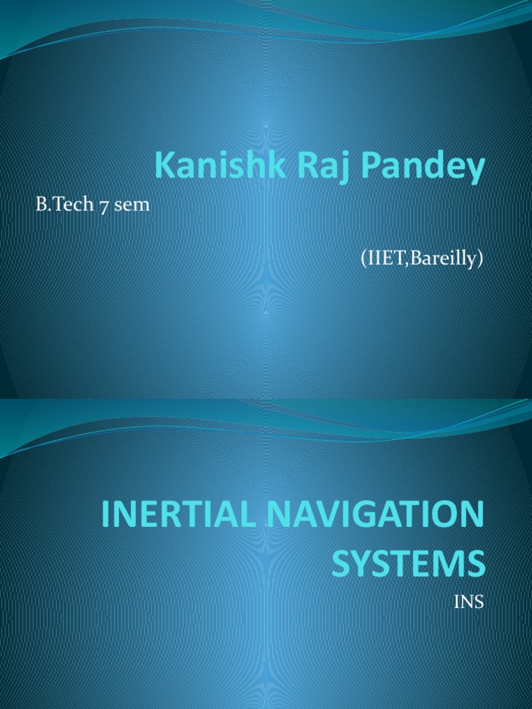 Inertial Navigation Systems Guide | PDF | Inertial Navigation System ...