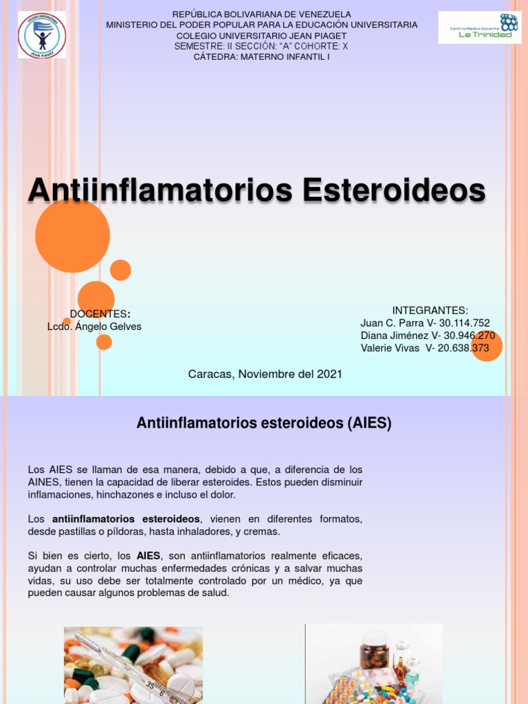 Antiinflamatorios Esteroideos: Uso y Efectos | PDF | Droga anti ...