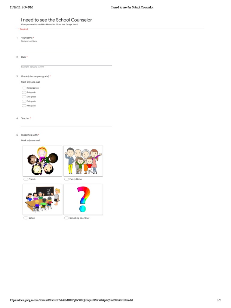 School Counselor Referral Form | PDF