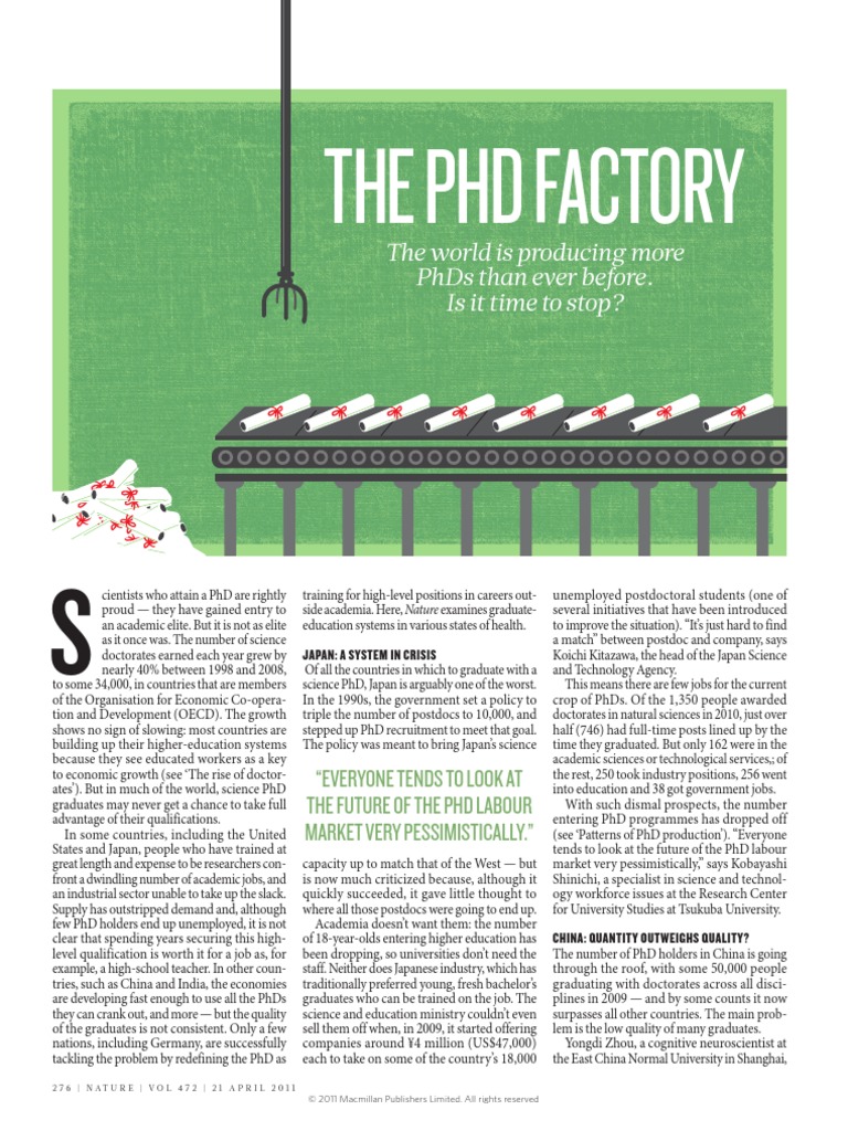 The PHD Factory | PDF