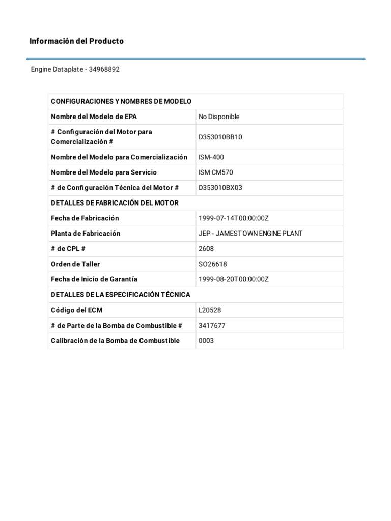 Genuine Cummins Parts | PDF