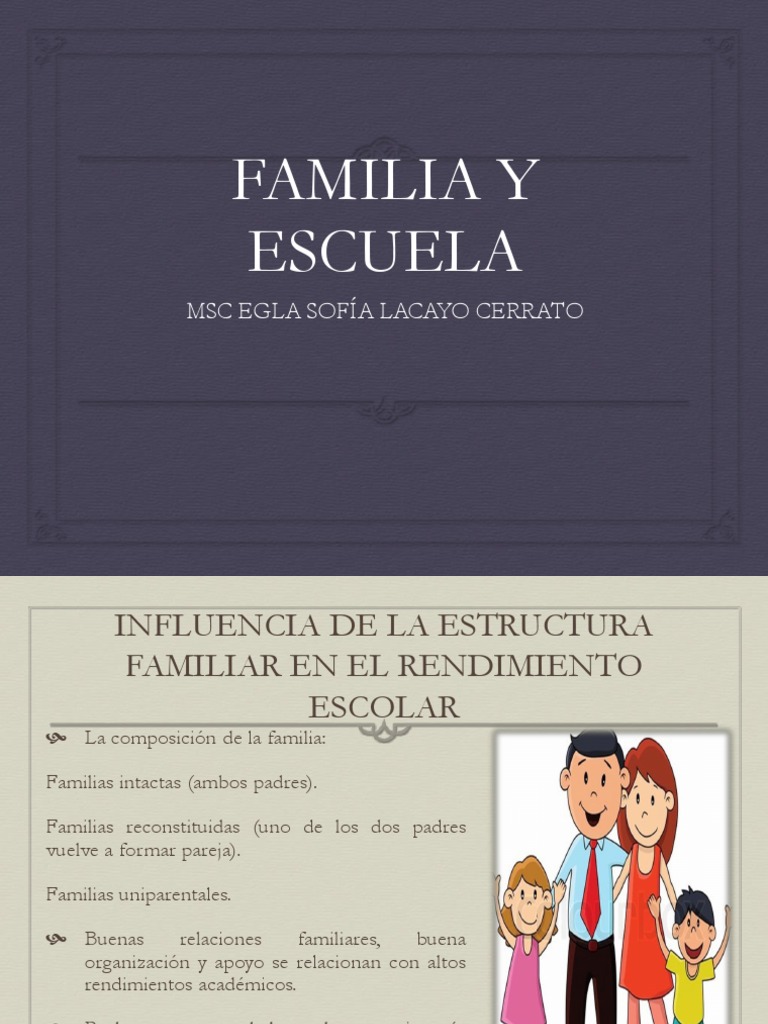 Familia y Escuela S4 | PDF | Aprendizaje | Cognición