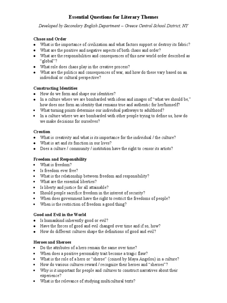 Exploring Responsibility in Literature | PDF | Good And Evil | Narrative