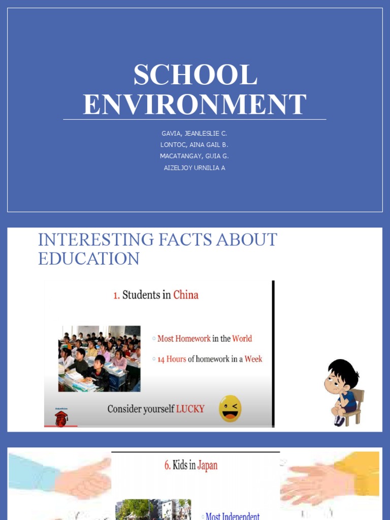 Importance of a Positive School Environment | PDF | Classroom ...
