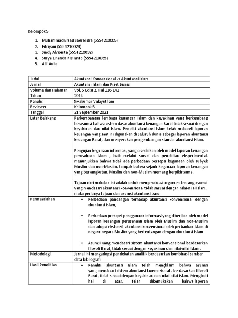 Review Jurnal Kelompok 5 | PDF