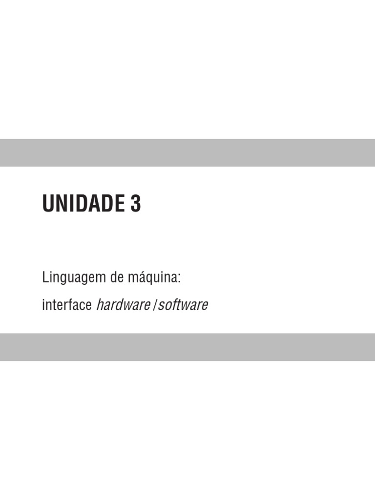 03-Organização de Computador | PDF | Linguagem Assembly | Linguagem de ...