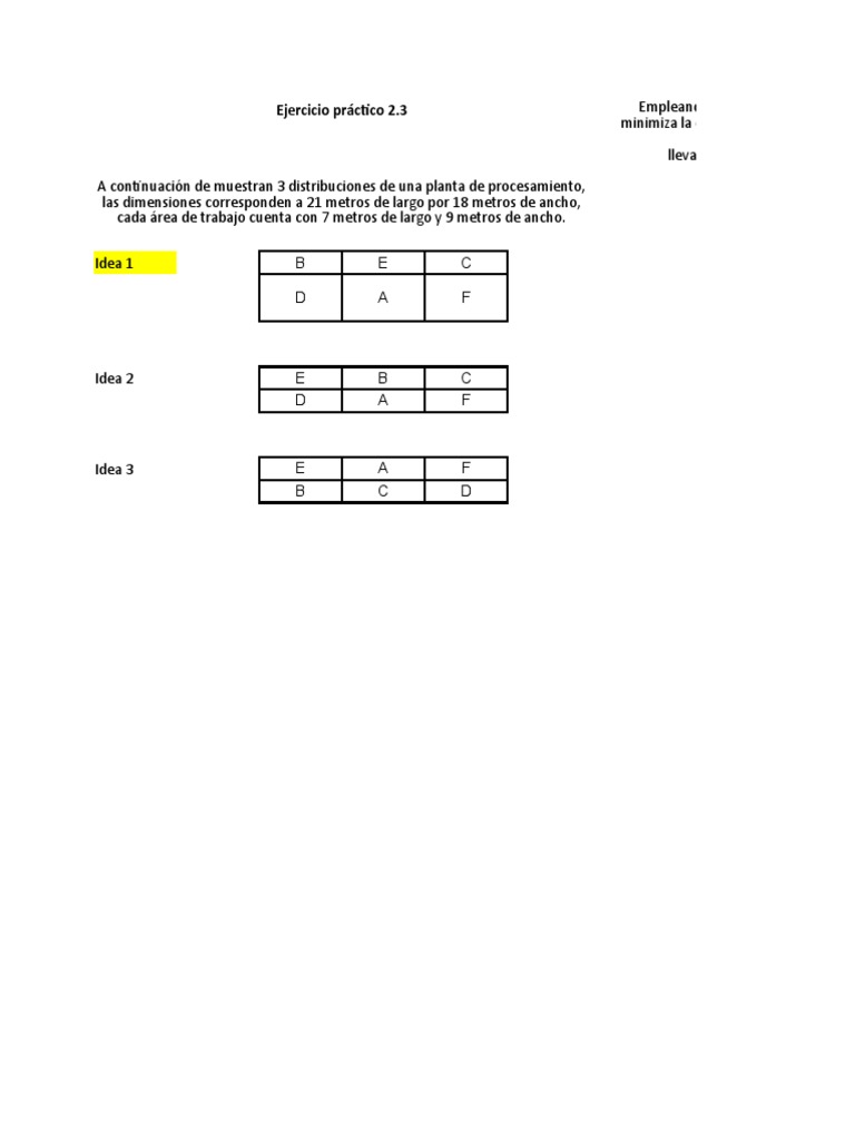 Ejercicio - Gu - A - 2 - 2.3.xlsx CH | PDF