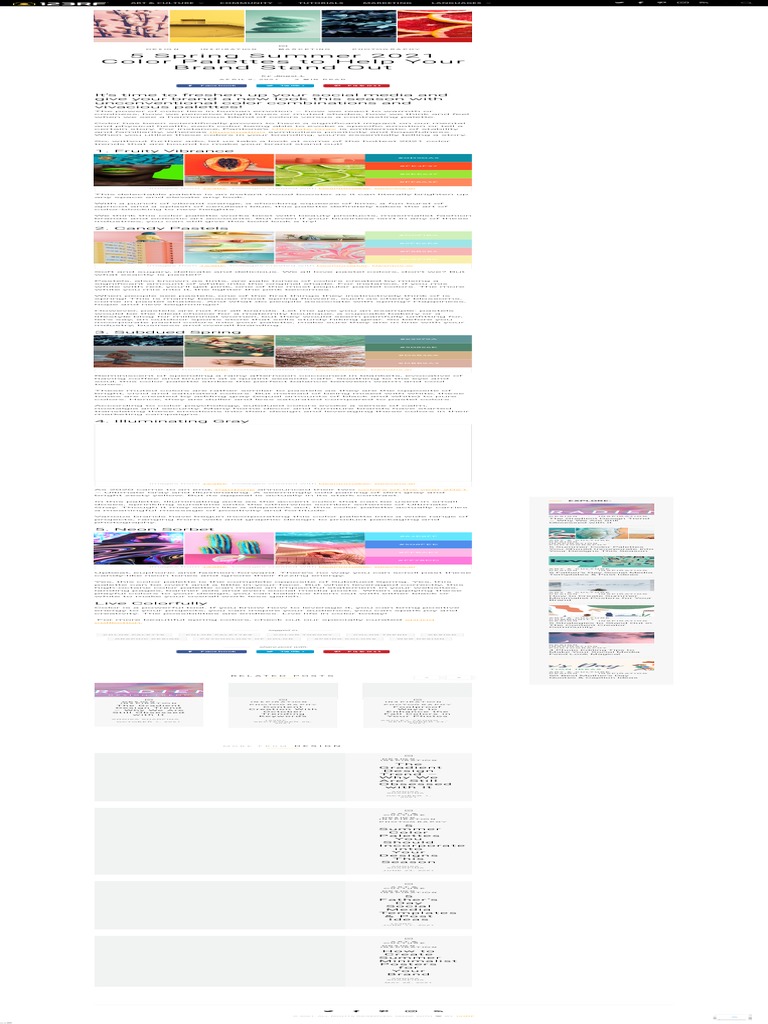 5 Spring Summer 2021 Color Palettes To Help Your Brand Stand Out ...