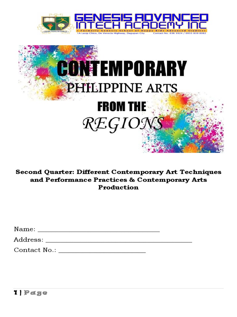 Contemp Art Techniques | PDF | Expressionism | The Arts