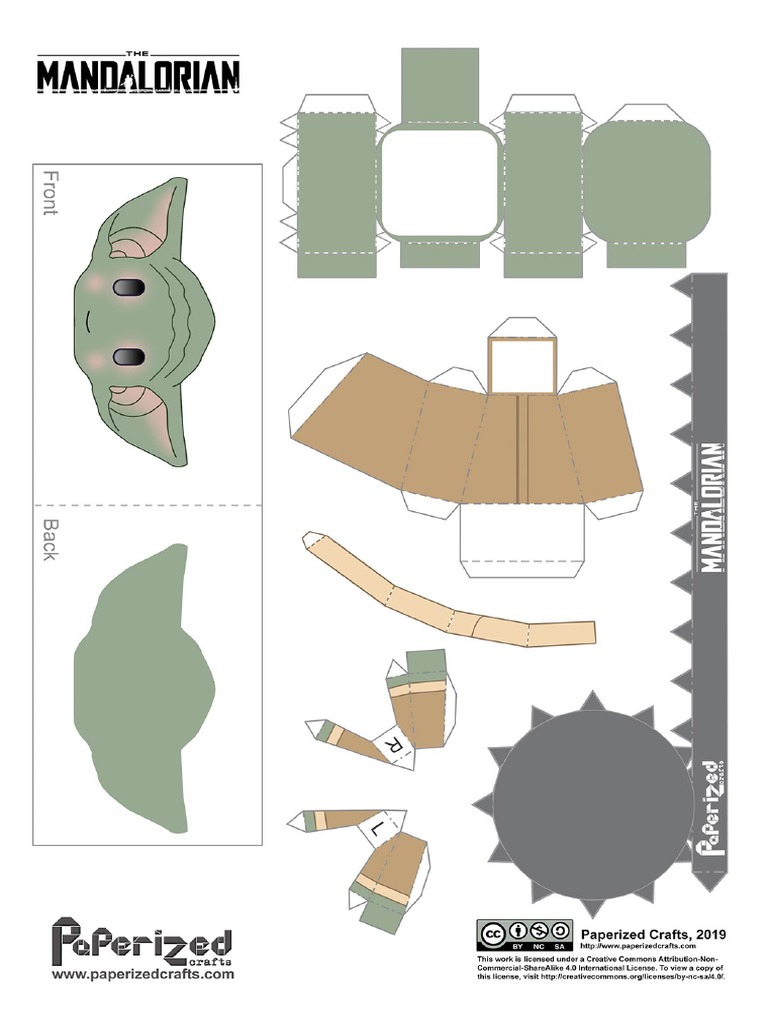The Mandalorian - Baby Yoda Papercraft | PDF