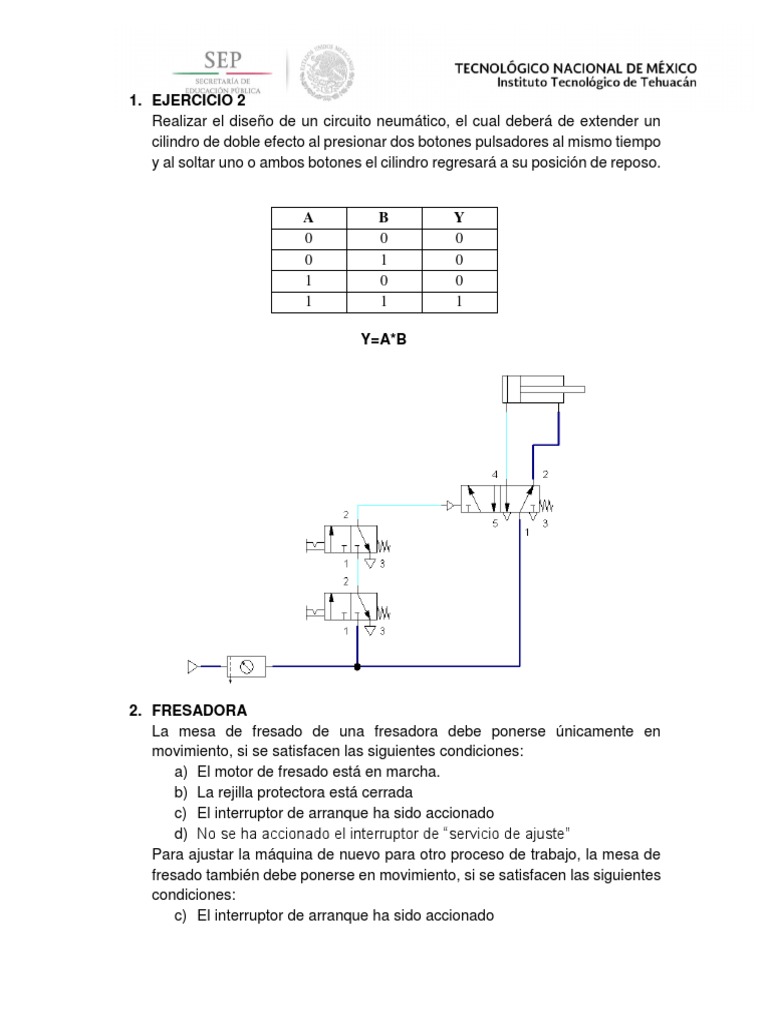 Logica Neumatica Metodo Cascada y Stepper | PDF | Máquinas | Ingeniería ...