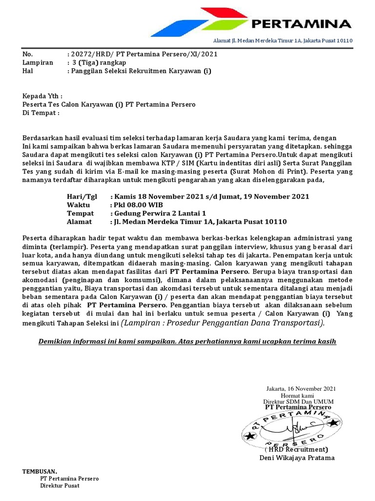 PT. Pertamina (Persero) Tahun 2021 | PDF