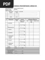 Format Neraca Limbah B3 | PDF
