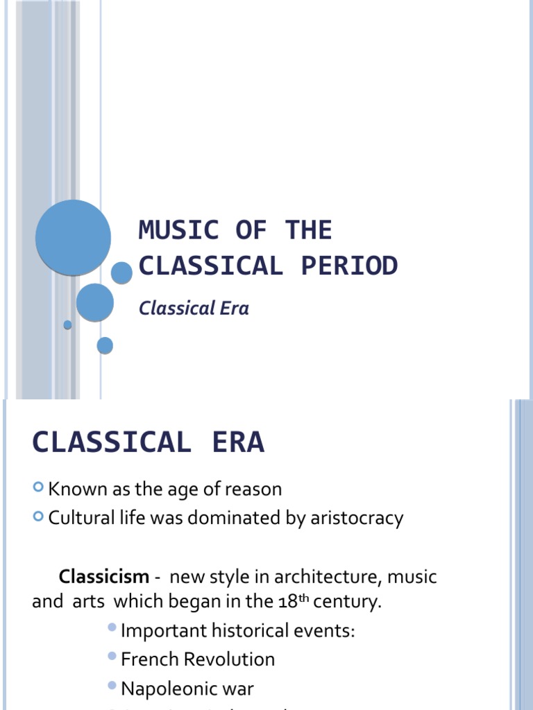 Music of The Classical Period | PDF | Classical Period (Music) | Concerto