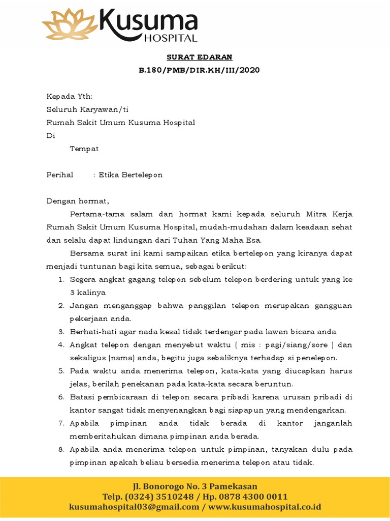 Etika Bertelepon Diah | PDF