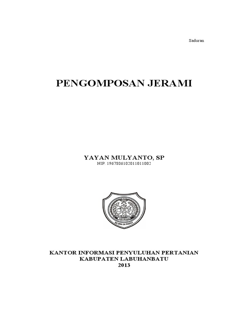Saduran - Pengomposan Jerami 2013 | PDF | Teknologi & Rekayasa
