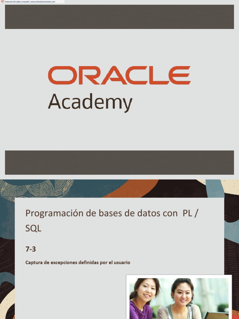 PLSQL 7 3 | PDF | SQL | Bases de datos
