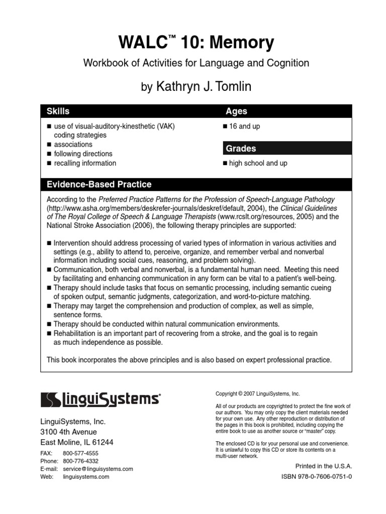 WALC 10 Memory | PDF | Memory | Communication