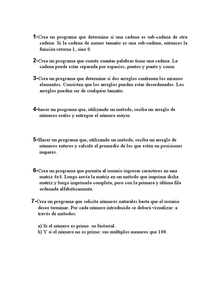 Ejercicios en Java-2021 - 1 | PDF | Informática