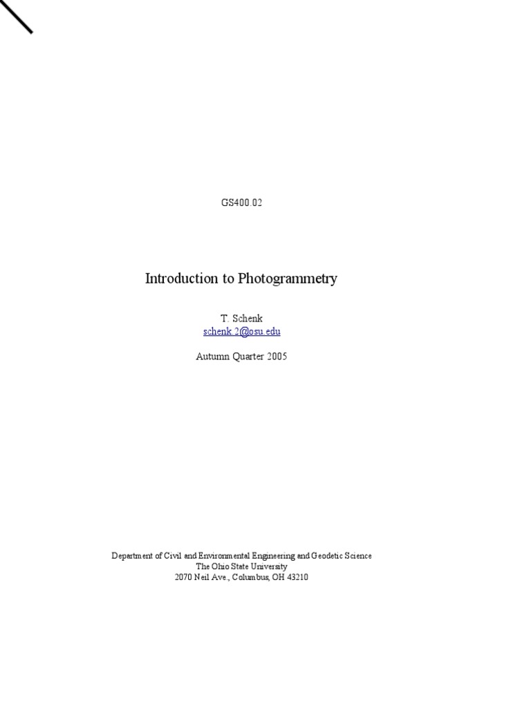 Photogrammetry for Engineering Students | PDF | Camera | Topography