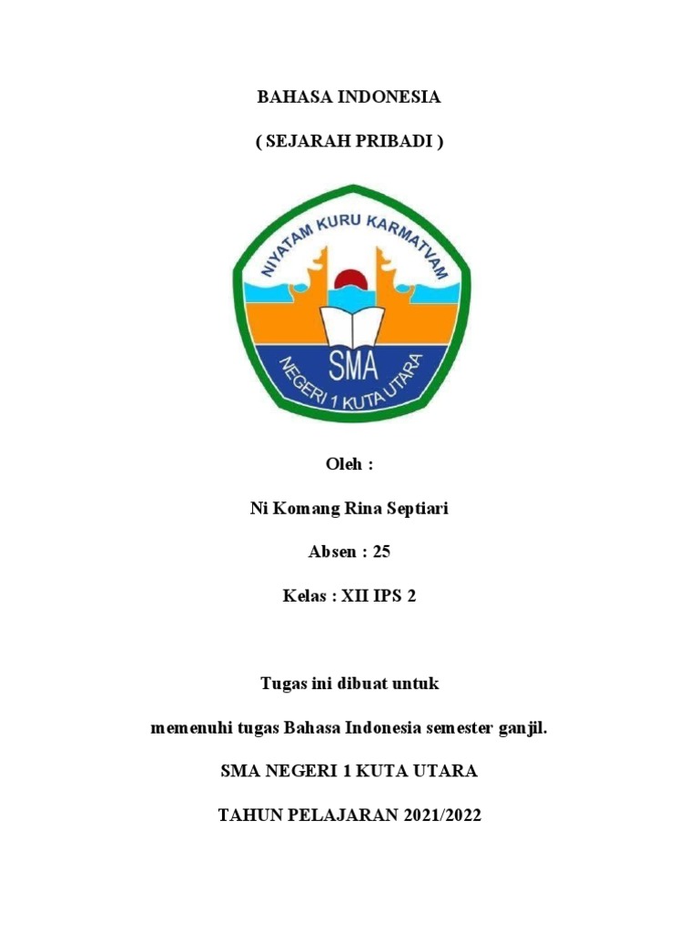 Bahasa Indonesia-25-XII IPS 2-Ni Komang Rina Septiari | PDF
